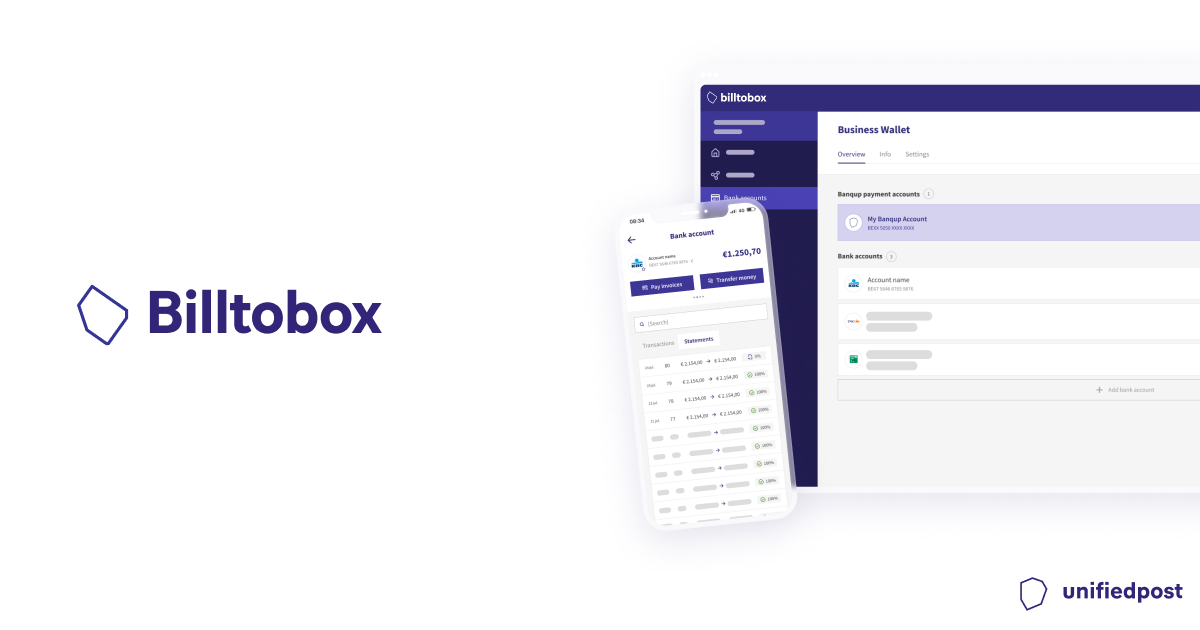 Billtobox | Products | Unifiedpost Belgium